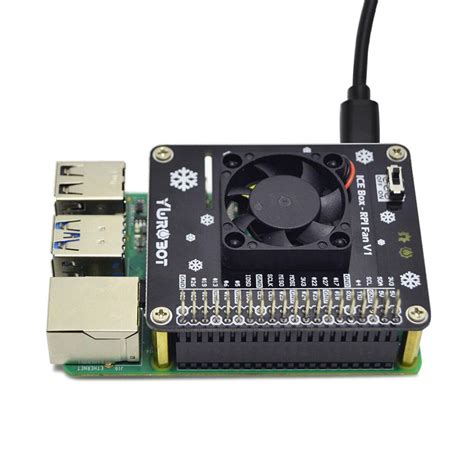 Купити Активна система охолодження Raspberry Pi Gpio Cooling Fan Expansion Board With Led з