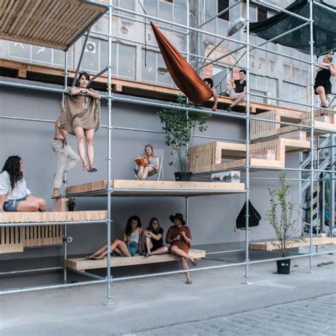 Level Up Street Pavilion Provides Multi Level Hang Out Space For Rijeka