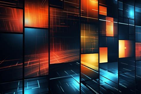 Premium Ai Image Discovering The Beauty Of Dynamic Squares Navigating