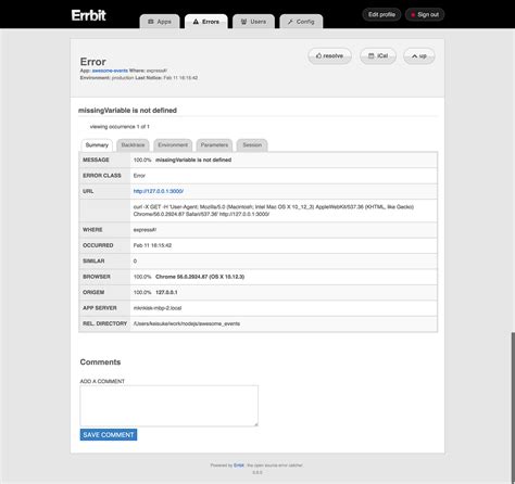 How To Install Errbit For Express Bug Tracking 🐛 By Keisuke Makino