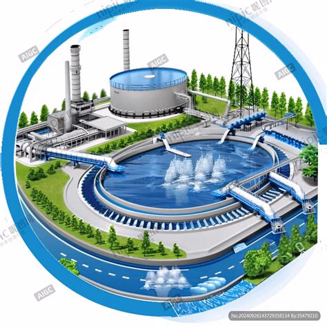 Ai创作图水务可视化 污水监控 工业与能源水系统 水行业背景 水能生产 污水厂岗位 污水处理概念 水发电厂 水厂导视 水行业 污水监测 水资源