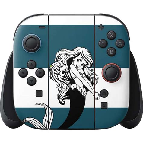 Disney The Little Mermaid Ariel Stripes Nintendo Switch 2 2025 Joy Con Controller Skin Skinit