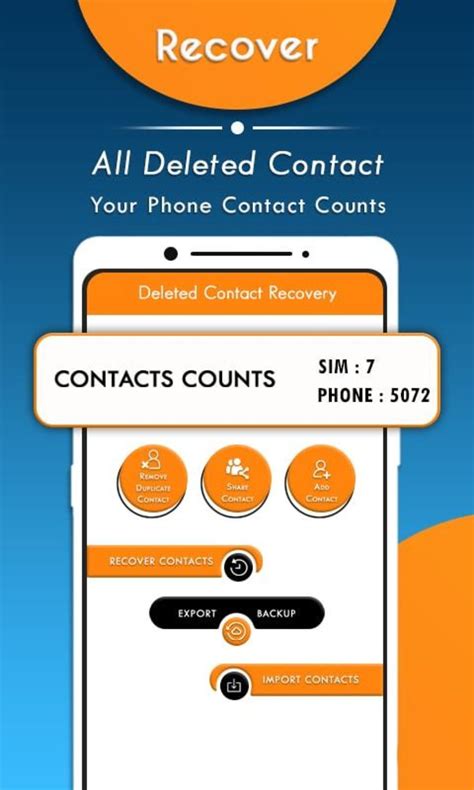 Recover Deleted All Contacts APK สำหรบ Android ดาวนโหลด