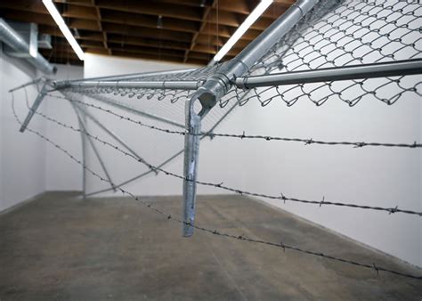 Didier Faustinos Wire Fence At Cincinnati Contemporary Arts Center