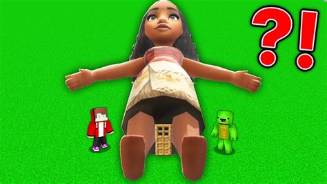 Whats Inside Moana Girl Jj And Mikey Found In Minecraft Maizen Youtube