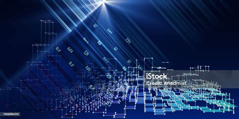 Data Chart Abstract Analysis Infographics Background With Blurred Lines