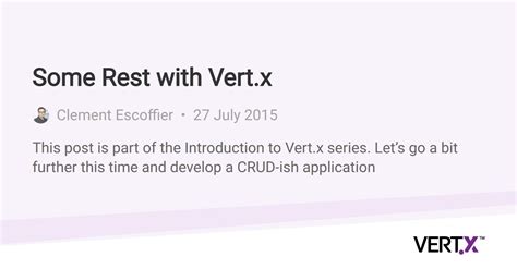 some rest with vert x blog eclipse vert x