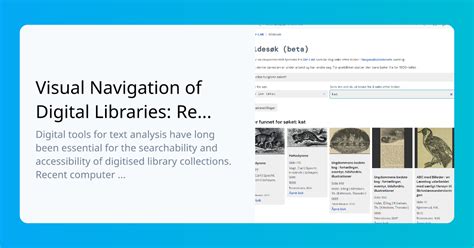 Visual Navigation Of Digital Libraries Retrieval And Classification Of