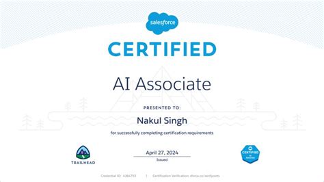 Nakul Singh On Linkedin Trailmix Salesforcecertified Aicertified