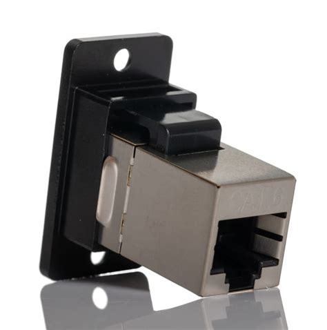 Rs Pro Rs Pro Single Port Rj Female Feedthrough Ethernet Connector Cat Shielded