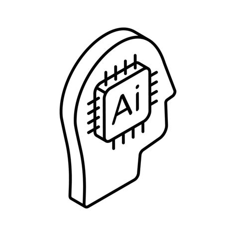Head With Microprocessor Chip Concept Icon Of Brain Chip Ai Brain 43512207 Vector Art At Vecteezy