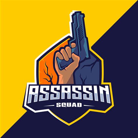 Assassin With Guns Mascot Esport Logo Design 16126336 Vector Art At Vecteezy