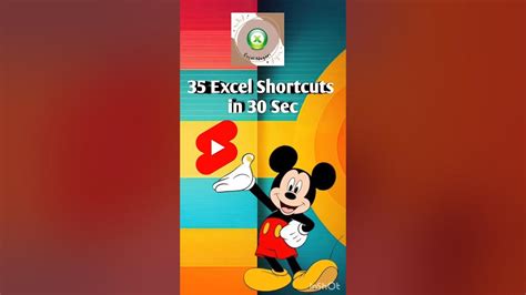 35 excel shortcuts key in 30 second excel nagari shorts youtube