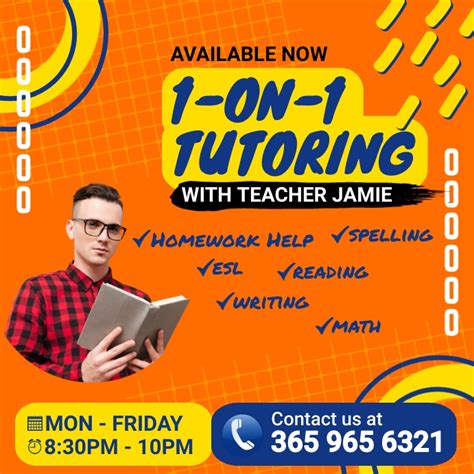Private Tutoring Instagram Post Template Postermywall