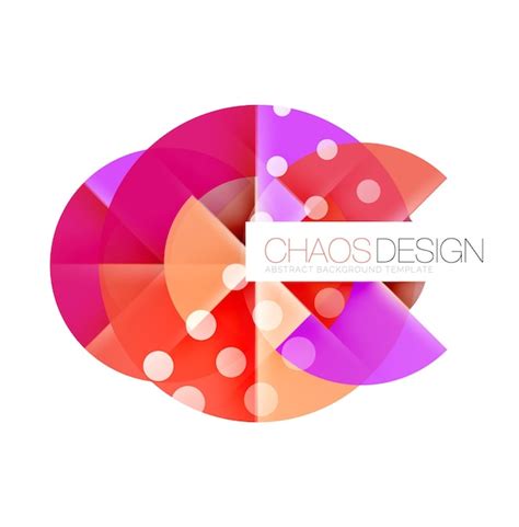 Premium Vector Geometric Abstract Composition Circles Layout