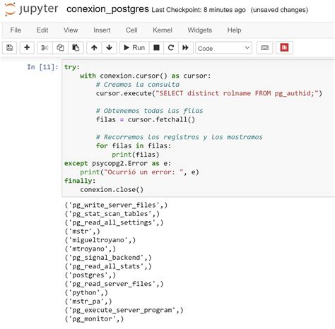 Conectar Python Con Postgres