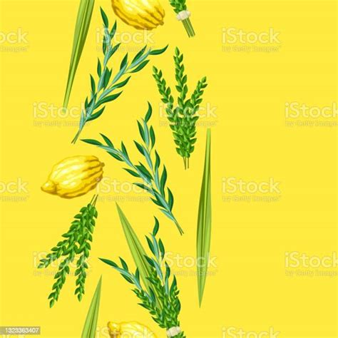 해피 석코트 매끄러운 패턴 유대인 축제 전통 기호와 휴일 배경 Sukkoth Festival에 대한 스톡 벡터 아트 및 기타 이미지 Sukkoth Festival