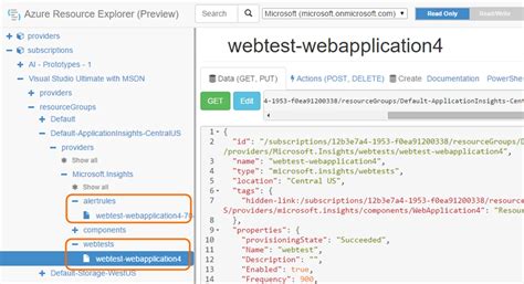 Creating An Application Insights Web Test And Alert Programmatically Microsoft Azure Blog