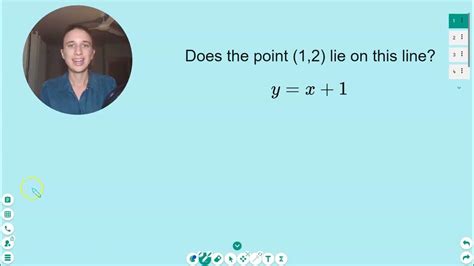 Does The Point Lie On The Line Youtube