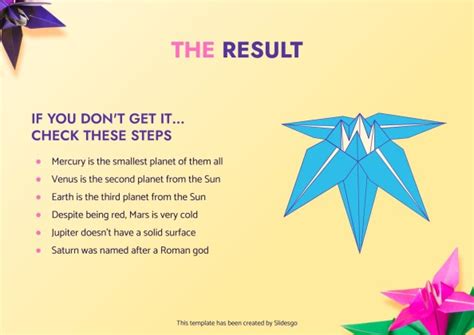 세계 종이접기의 날을 기념하는 고등학교 공예 인쇄용 종이접기 꽃