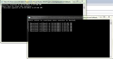 A Simple Wcf Service Callback Example