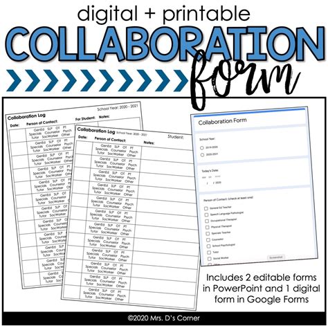 Collaboration Forms And Collaboration Log For Iep Teams [digital Printable] The Intentional Iep