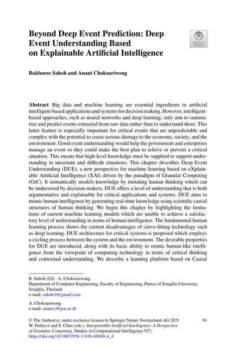 Pdf Beyond Deep Event Prediction Deep Event Understanding Based On Explainable Artificial