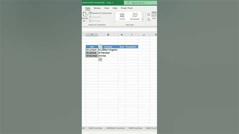 How To Insert Geography Information In Excel Excelhacks