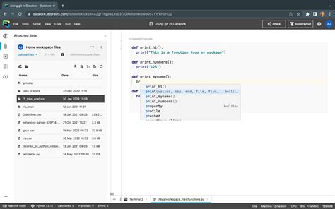 Comment Travailler Avec Git Dans Datalore