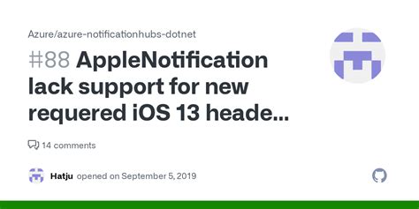 Applenotification Lack Support For New Requered Ios 13 Header Apns Push