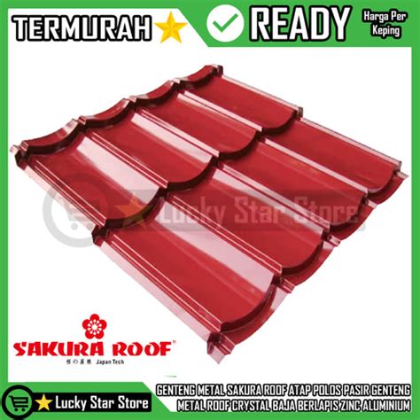Jual Genteng Metal Sakura Roof Atap Polos Pasir Genteng Metal Sakura Roof Kota Palembang