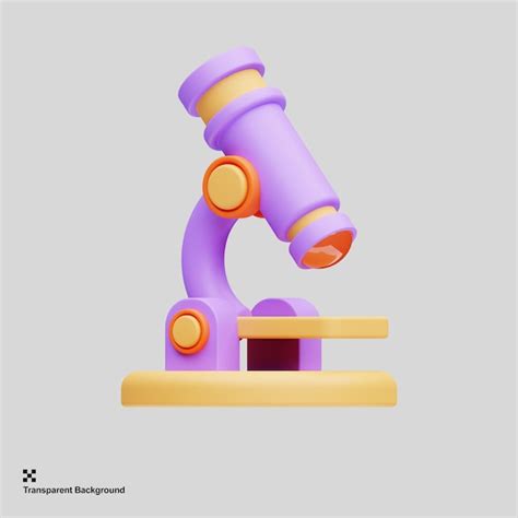Premium Psd 3d Microscope Icon