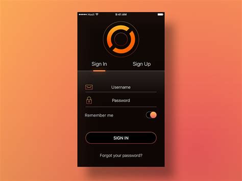 Login Form Sketch Mobile App Design Download Sketch Resource