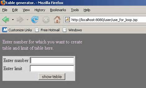 How To Use For Loop In Jsp Page