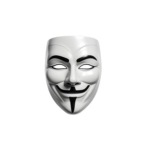 AI Generated Hacker Anonymous Mask Png Isolated On Transparent