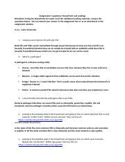 Edited Assignment 1 Review Questions Docx Assignment 1 Questions PowerPoint And Readings