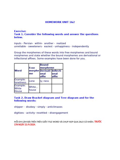Homework Unit 1and2 Pdf