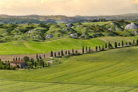 Boerderij En Steeg In Dichtbijgelegen Siena Kreta Senesi Toscanië