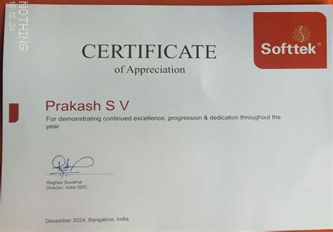 Prakash S V On Linkedin Oracle Dba Job Recognition