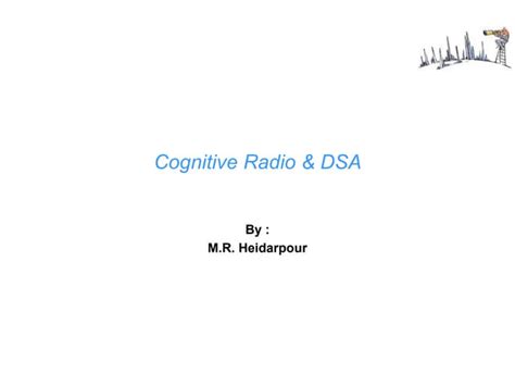 Cognitive Radio And Dsa Spectrum Sharing Mode Ppt Computer Networking Computing