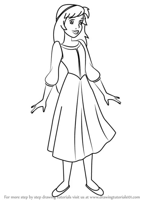 Learn How To Draw Princess Eilonwy From The Black Cauldron The Black Cauldron Step By Step