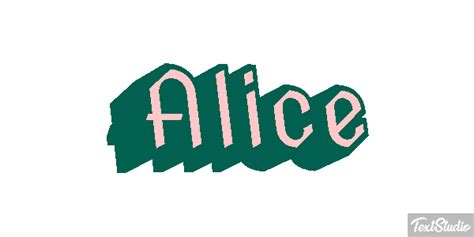 Alice Name Animated Logo Designs