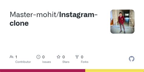 Github Master Mohit Instagram Clone