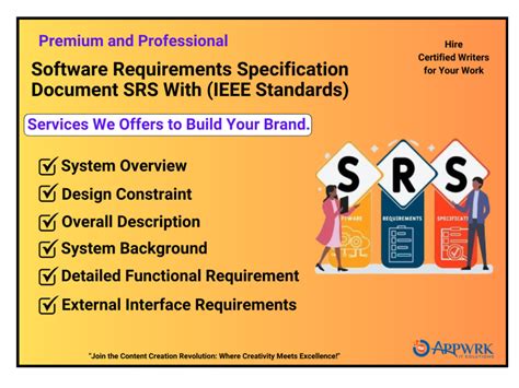 Software Requirements Specifications Srs Document Technical Requirements Upwork