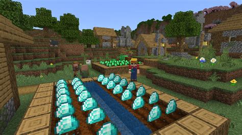 GROWABLE ORE CROPS By Team VoidFeather Minecraft Marketplace Map