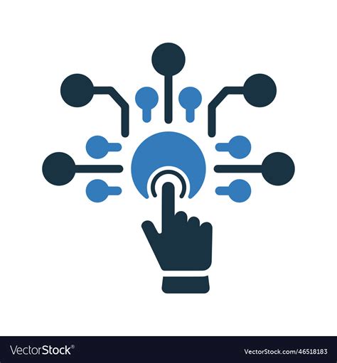 Technology Digitization Icon Royalty Free Vector Image