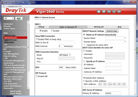 Setup IiNet FTTN VDSL NBN On Draytek Vigor ITropics Net