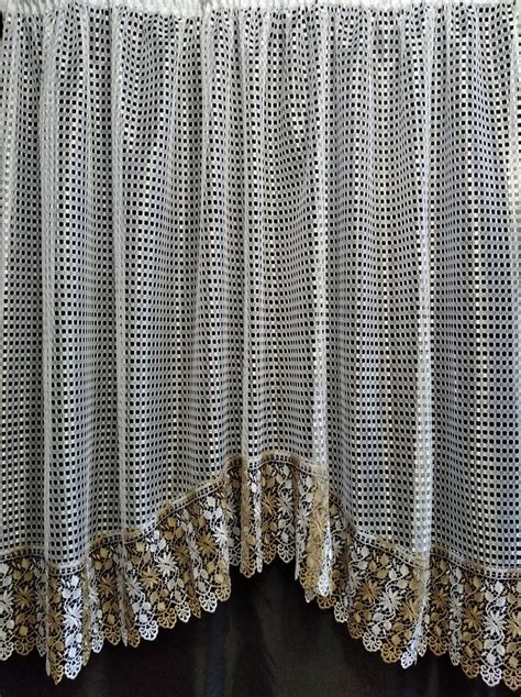 Тюль сітка з мереживом 3 м 1 8 м Біла Готова кухонна фіранка з мереживом Стильна фіранка для