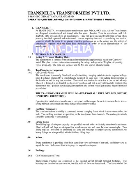 Pdf Manual Distribution Transformer Pdf Dokumen Tips
