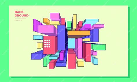 Premium Vector Geometric Rectangular Layers Background Template Copy Space For Art Poster Or